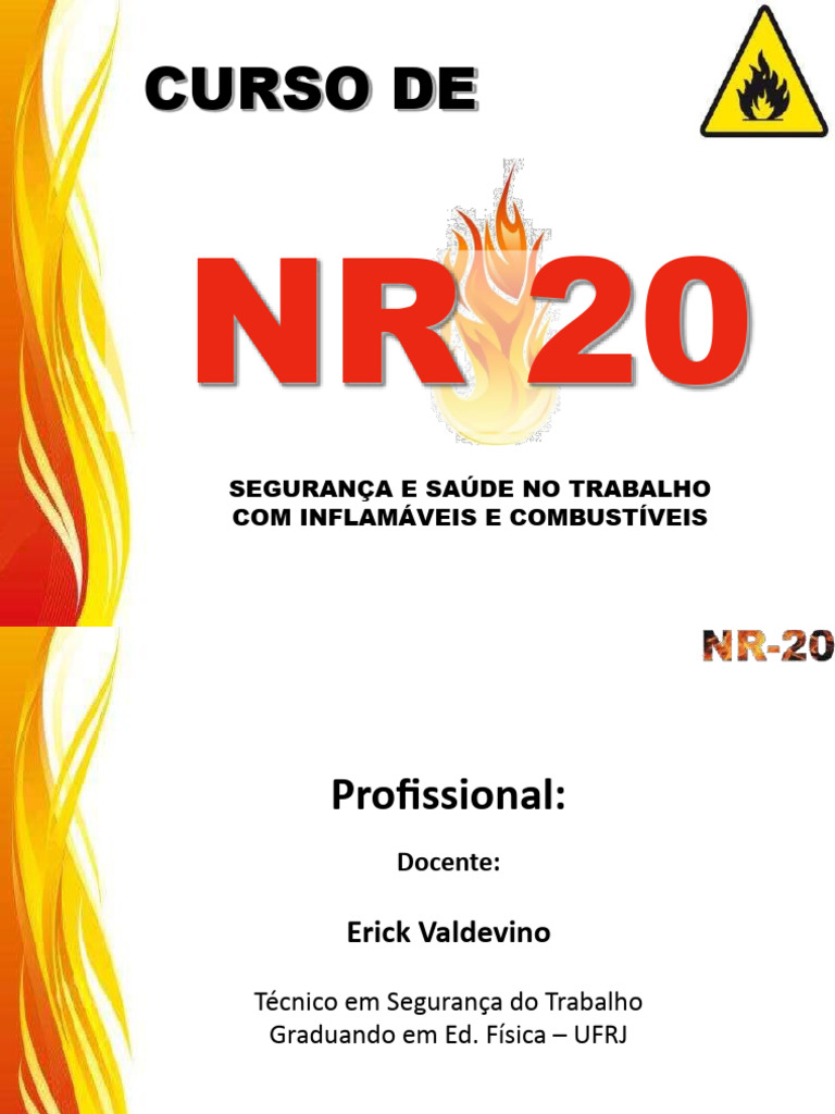 Treinamento NR20 | PDF | Combustão | Gás liquefeito de petróleo