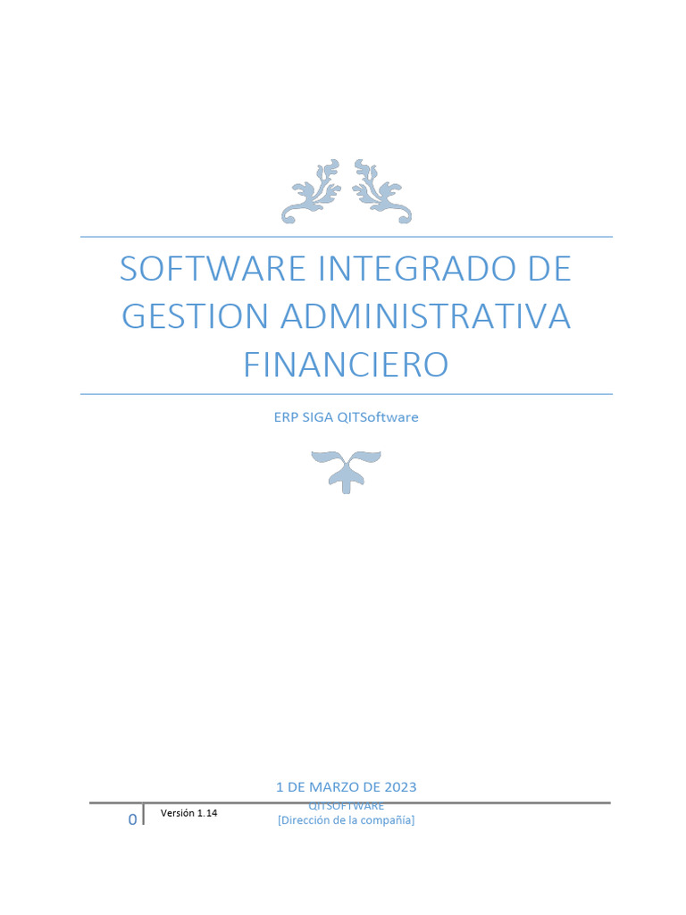 Broshure QitSoftware SIGAF | PDF | Planificación de recursos ...