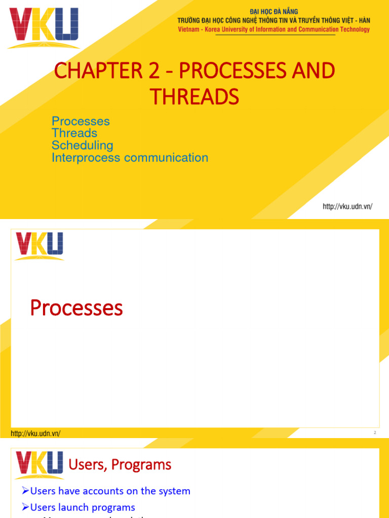 OS-Chap2-2021 01 22 | PDF | Thread (Computing) | Scheduling (Computing)