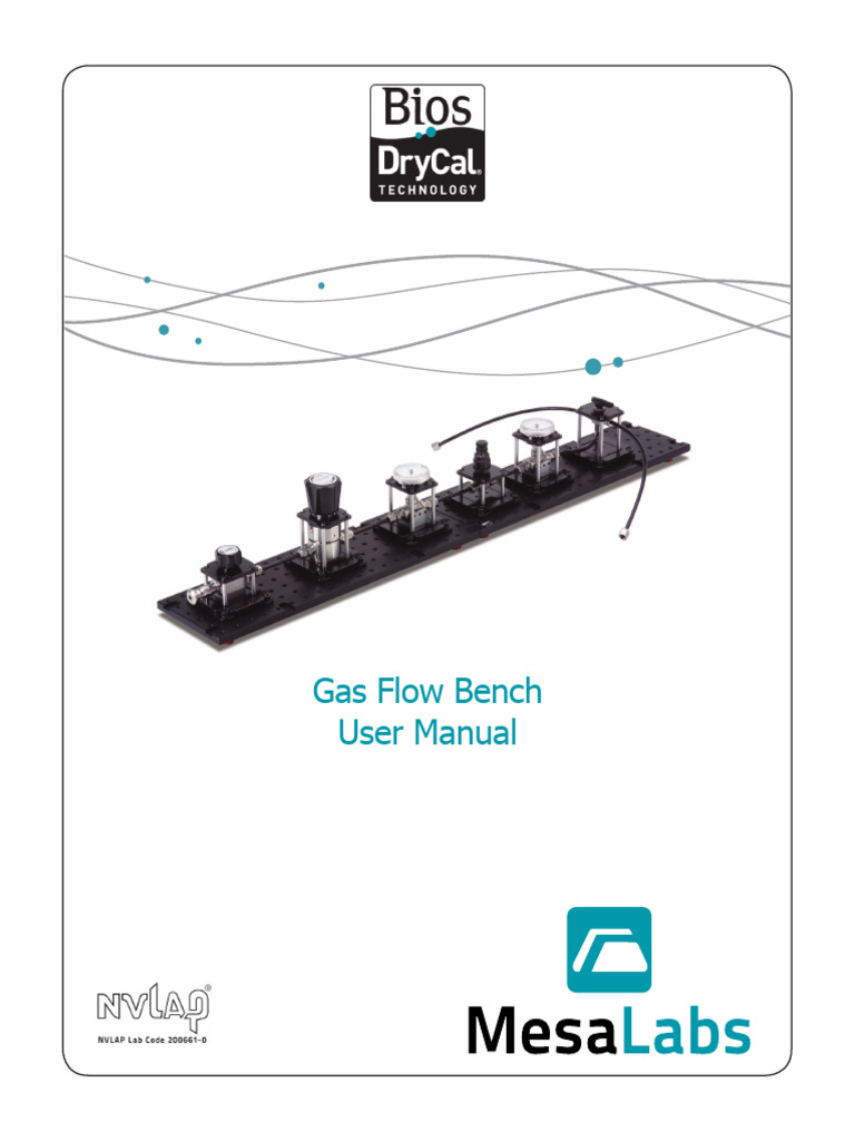 Gas Flow Bench Manual Rev E | PDF | Calibration | Flow Measurement