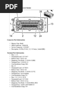 Body Control Module Pinouts | PDF | Switch | Electrical Connector