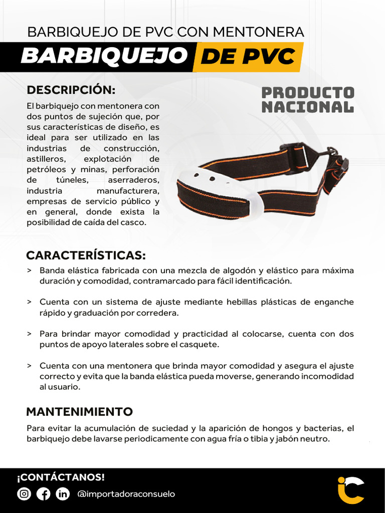 Ficha Técnica Barbiquejo Nacional | PDF