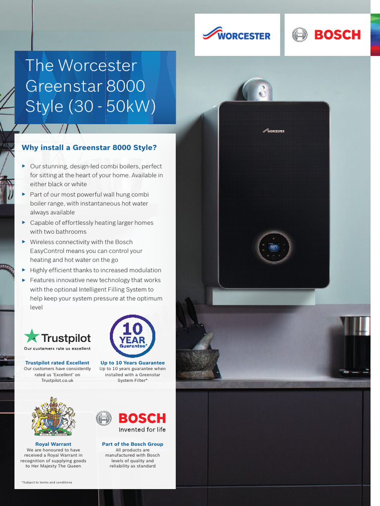 Greenstar 8000 Style One Page Guide | PDF | Water Heating | Energy ...