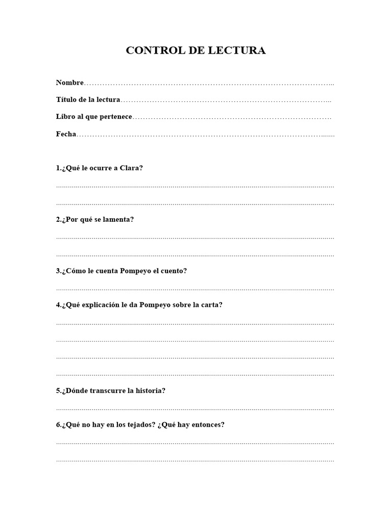 Control de Lectura 2 | PDF