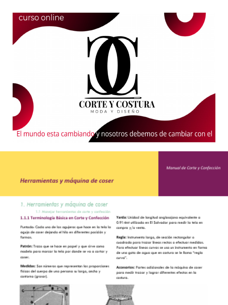 Corte y Costura - Manual de Corte y Confección | PDF | Máquina de coser ...