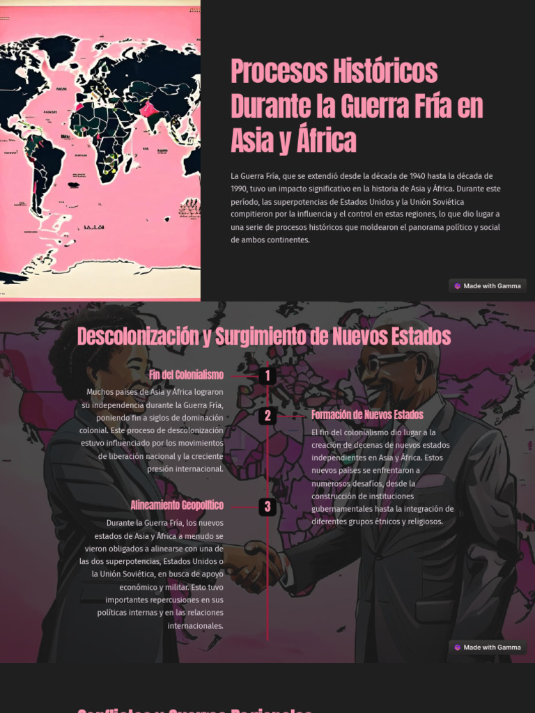 Procesos Historicos Durante La Guerra Fria en Asia y Africa | PDF | Guerra Fría | África