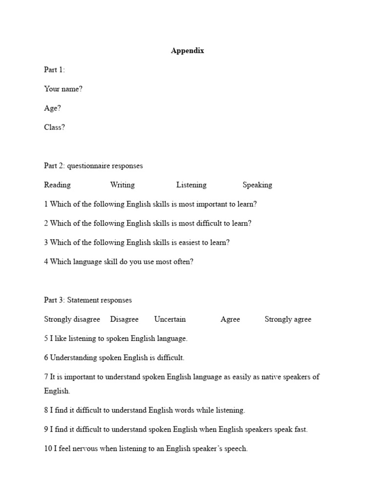 Appendix G6 | PDF | Career & Growth