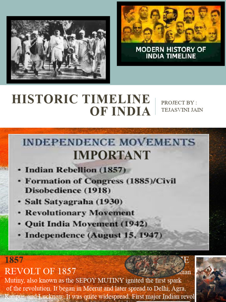 Timeline of India's Independence Movement | PDF | Independence ...