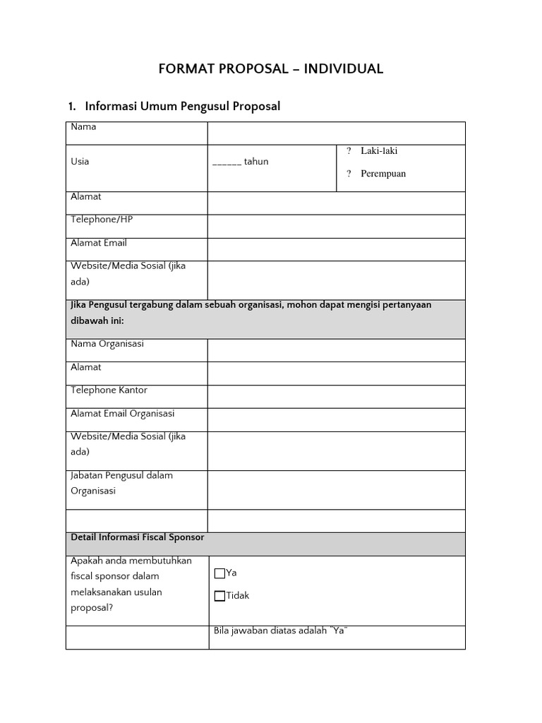 NLGF VCA IND - Format Proposal Individual - Final-2 | PDF