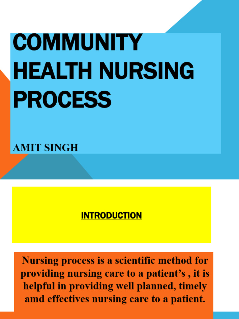 Community Health Nursing Process | PDF | Nursing | Medical Diagnosis