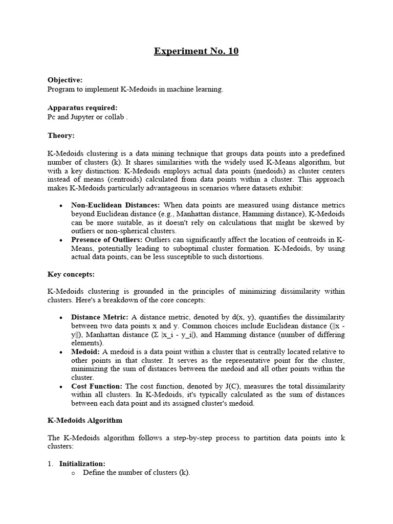 ML Exp 10 | PDF | Cluster Analysis | Machine Learning