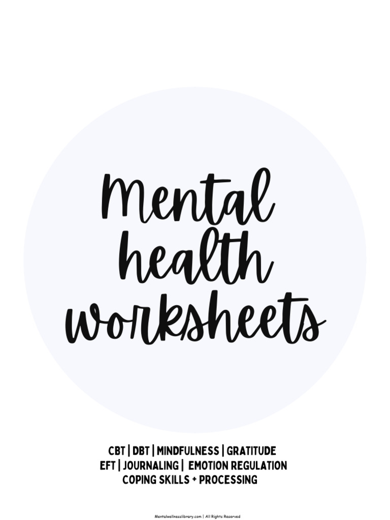 Ultimate Mental Health Worksheets Pack-1 | PDF