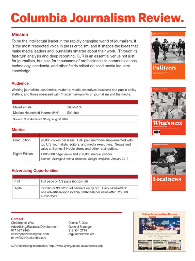 CJR: Leading Journalism Insights & Analysis | PDF | Journalism ...