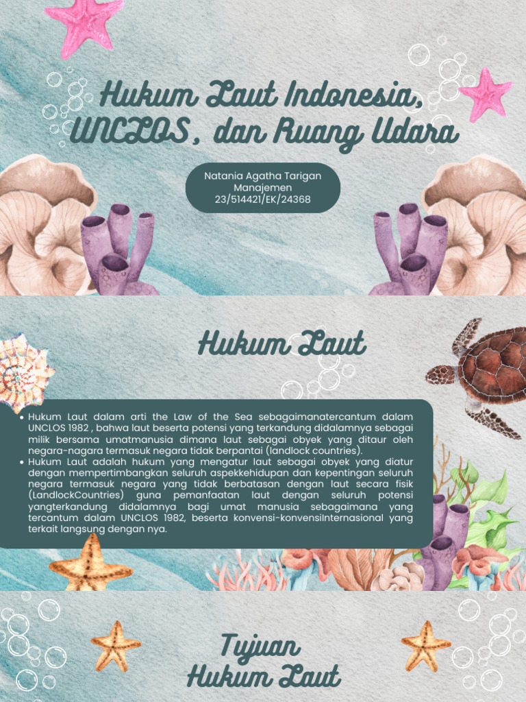 Hukum Laut dan Udara Indonesia: UNCLOS | PDF