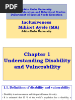 Inclusiveness Chapter One | PDF | Inclusion (Education) | Disability