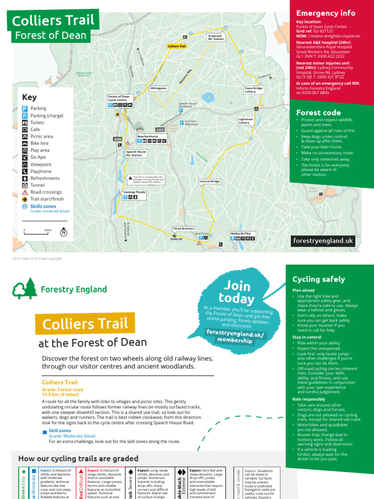 FOD Colliers Trail - Website - Oct23 | PDF | Trail | Mountain Biking