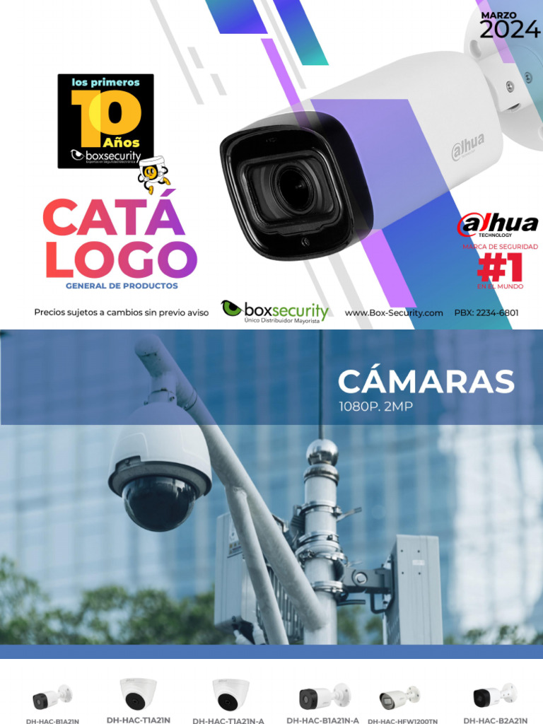 Catálogo Dahua Marzo 2024 Box Security, celebrando los primeros 10 años | PDF
