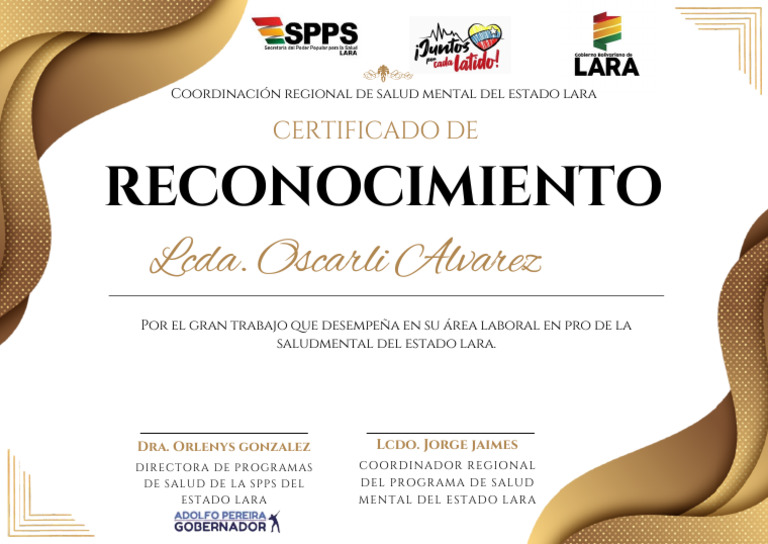 Por La Gran Labor Que Realiza en Su Centro de Trabajo, - 20240528 ...