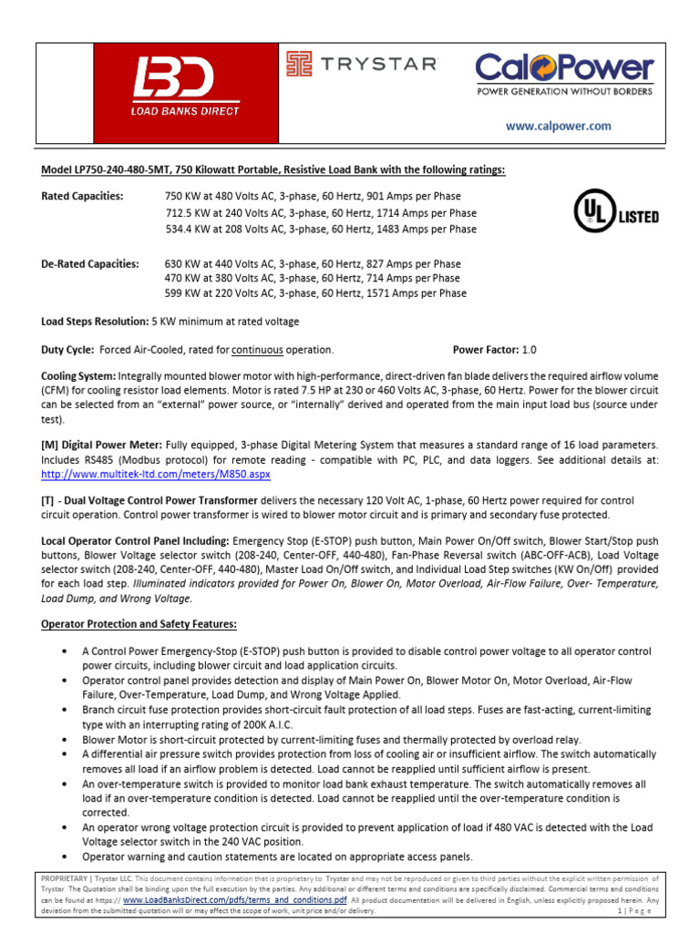 LP750 240 480 5MT - Submittal | PDF | Fuse (Electrical) | Alternating Current
