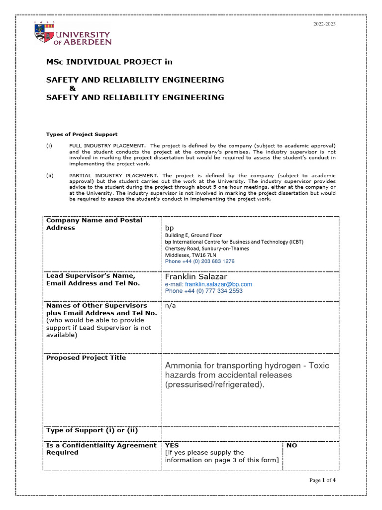 BP Project - Pipeline | PDF | Ammonia | Hydrogen