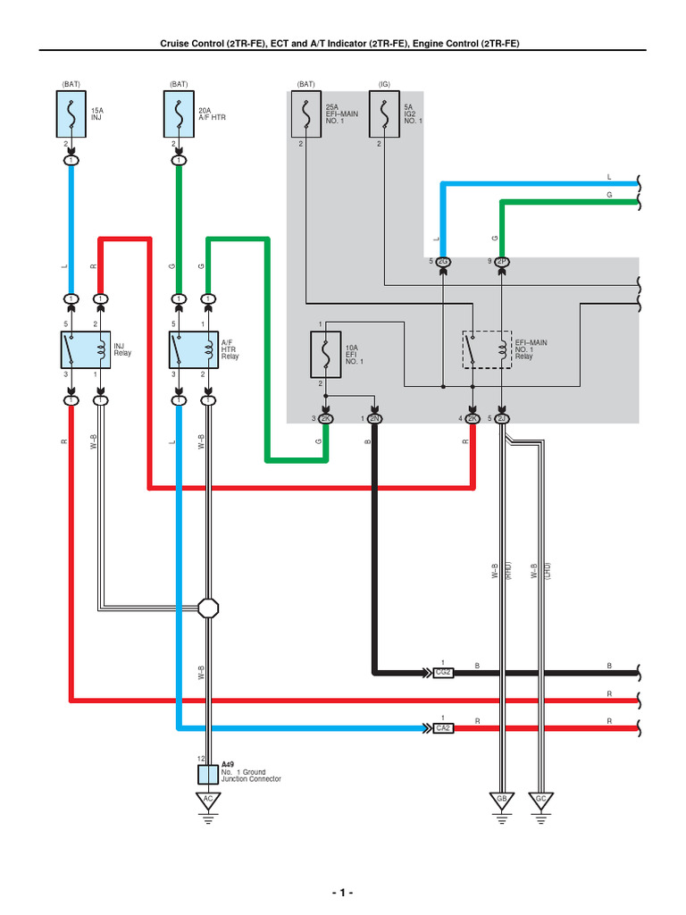 2TR-FE Engine Control Wiring Diagram | PDF | Engines | Rotating Machines