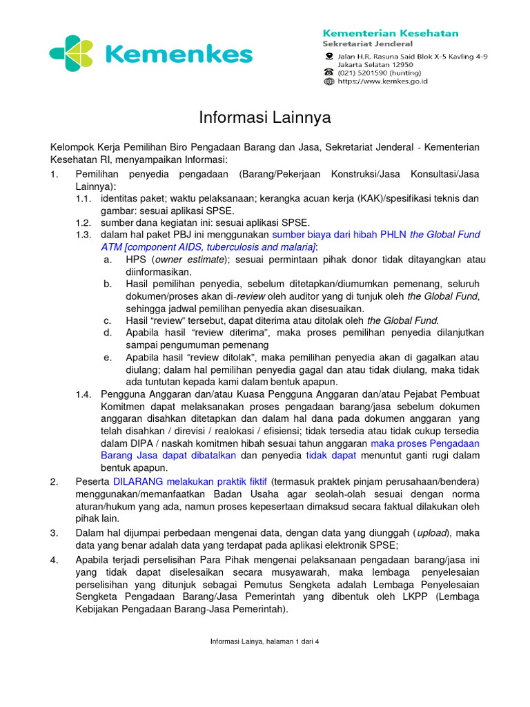 Informasi Lainnya | PDF | Bisnis