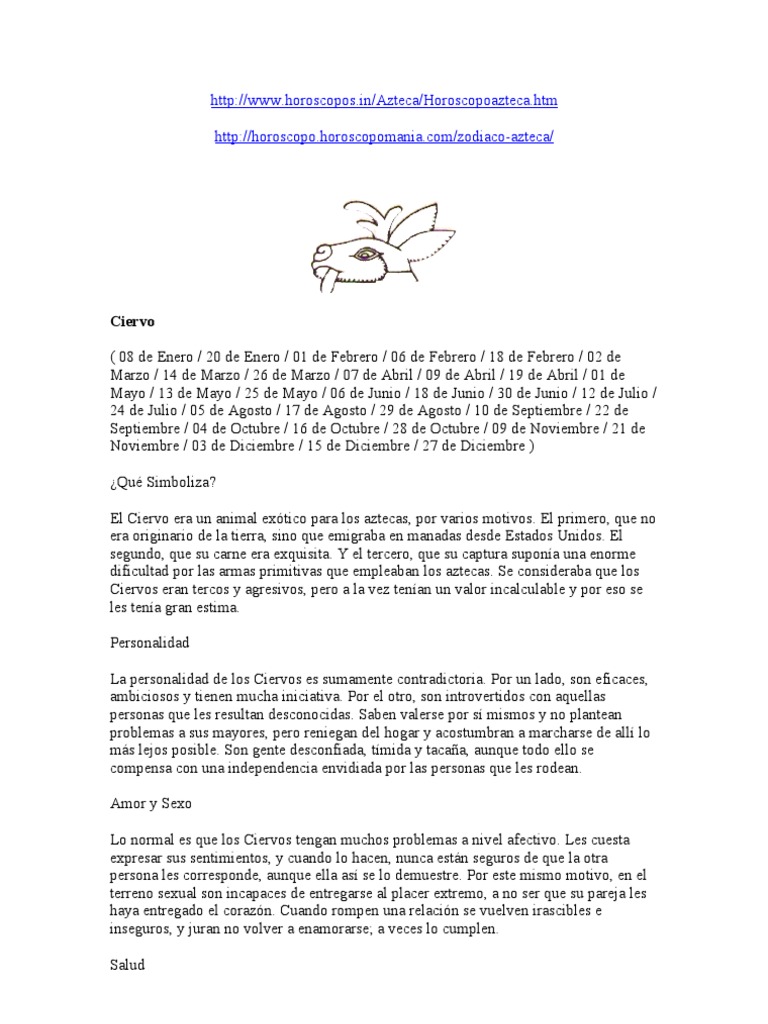 Zodiaco Azteca | PDF | azteca | Serpiente
