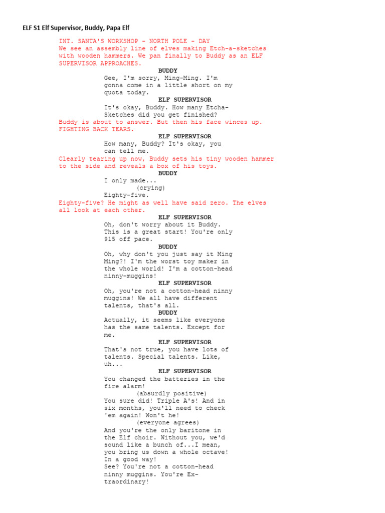 ELF Scene | PDF | Santa Claus