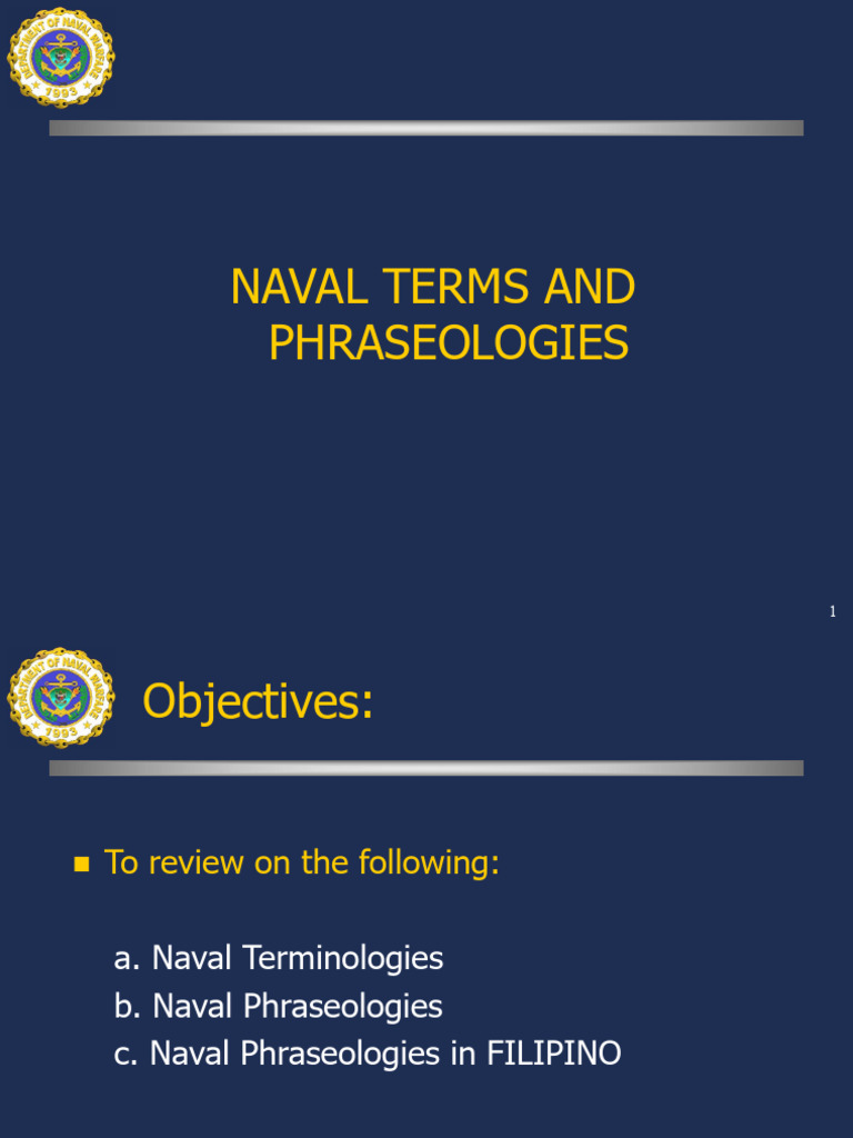 3A. Naval Terms and Phraseologies | PDF | Ships | Stern