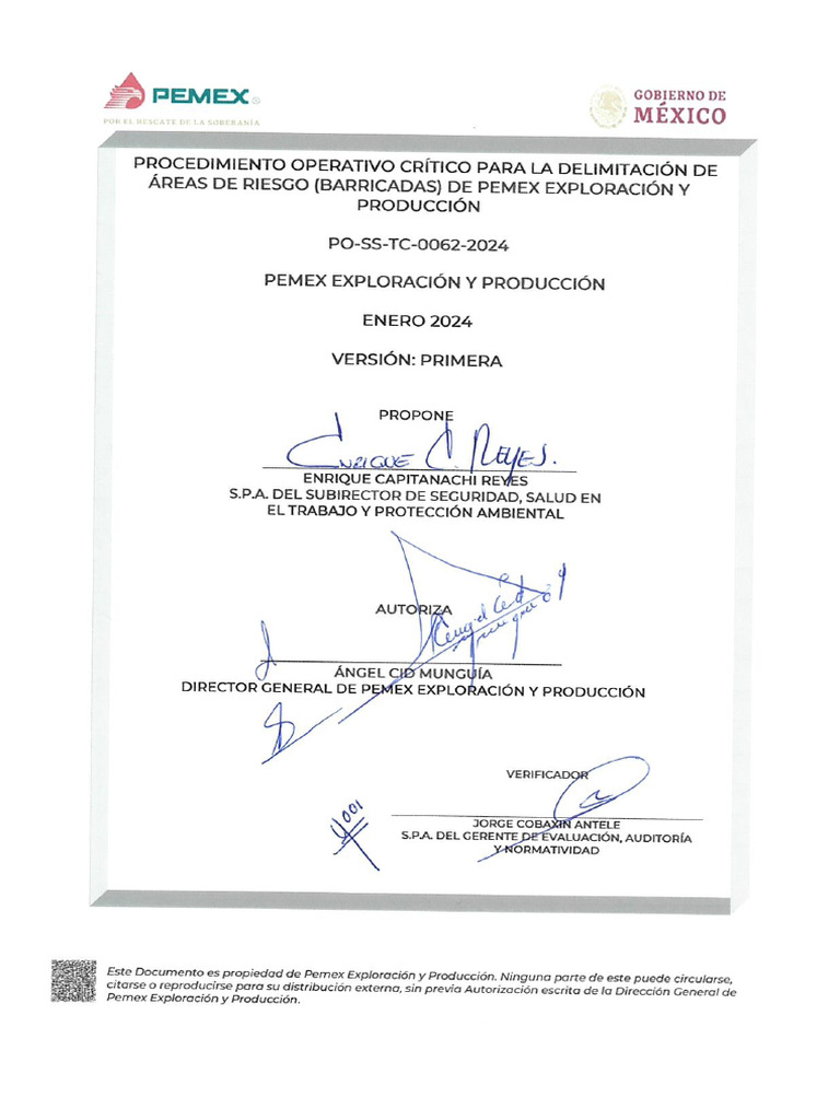 Po-Ss-Tc-0062-2024 Proc. Delimitación de Áreas de Riesgo-1 | PDF