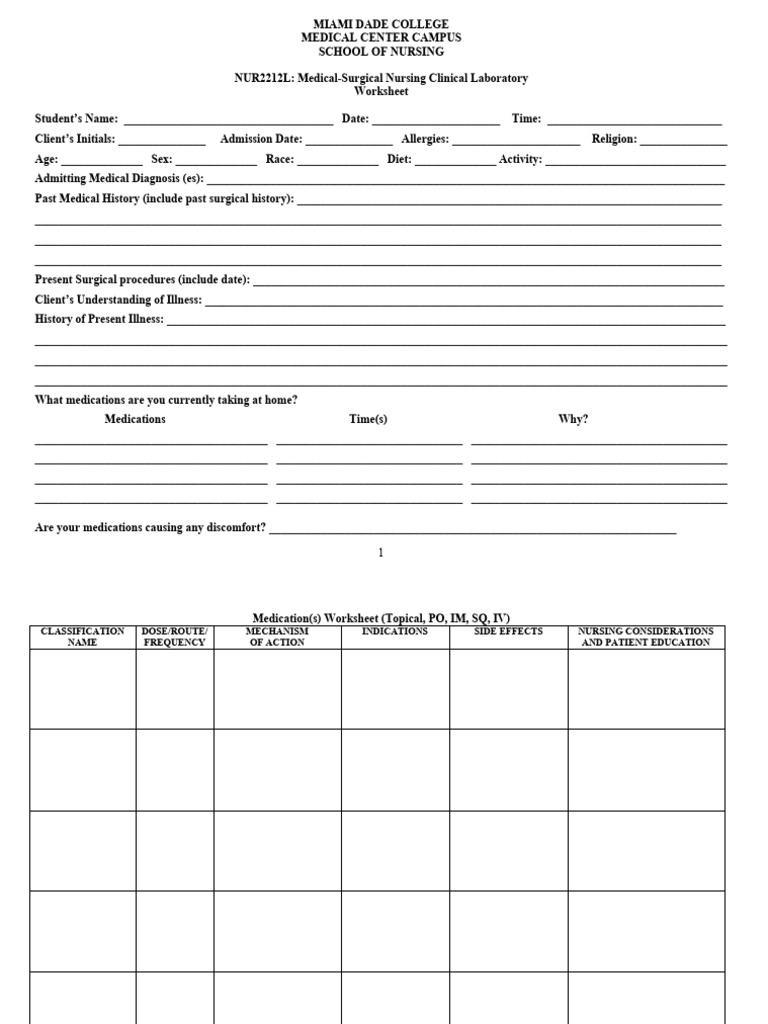 Care Plan Template - ML-MDC | PDF | Clinical Medicine | Medical Specialties