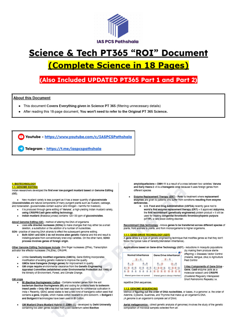 Science PT 365 ROI Document 240611 114342 | PDF | Genetic Engineering | Genetically Modified ...