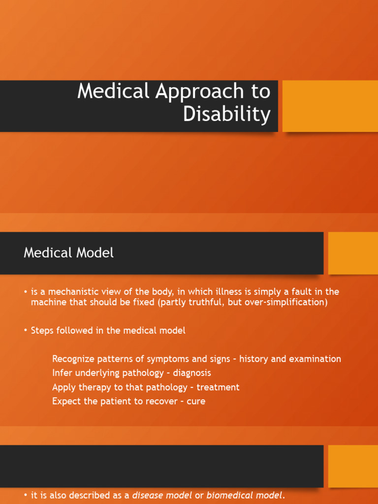 Medical Approach To Disability | PDF | Disability | Health Care