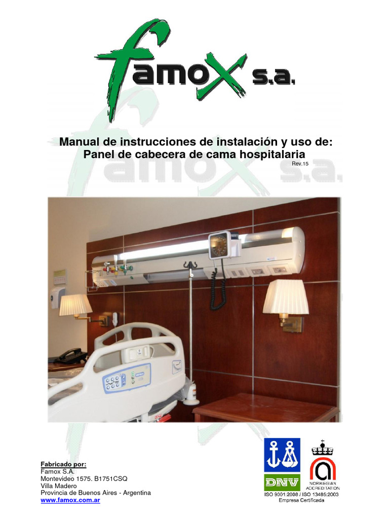 Manual-De-Instrucciones-De-Instalacion-Y-Uso-De-Panel-Panel-De-Cabecera ARGENTINO | PDF ...