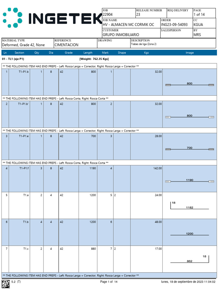 KGUA - Trabes de Liga (Zona 2) | PDF