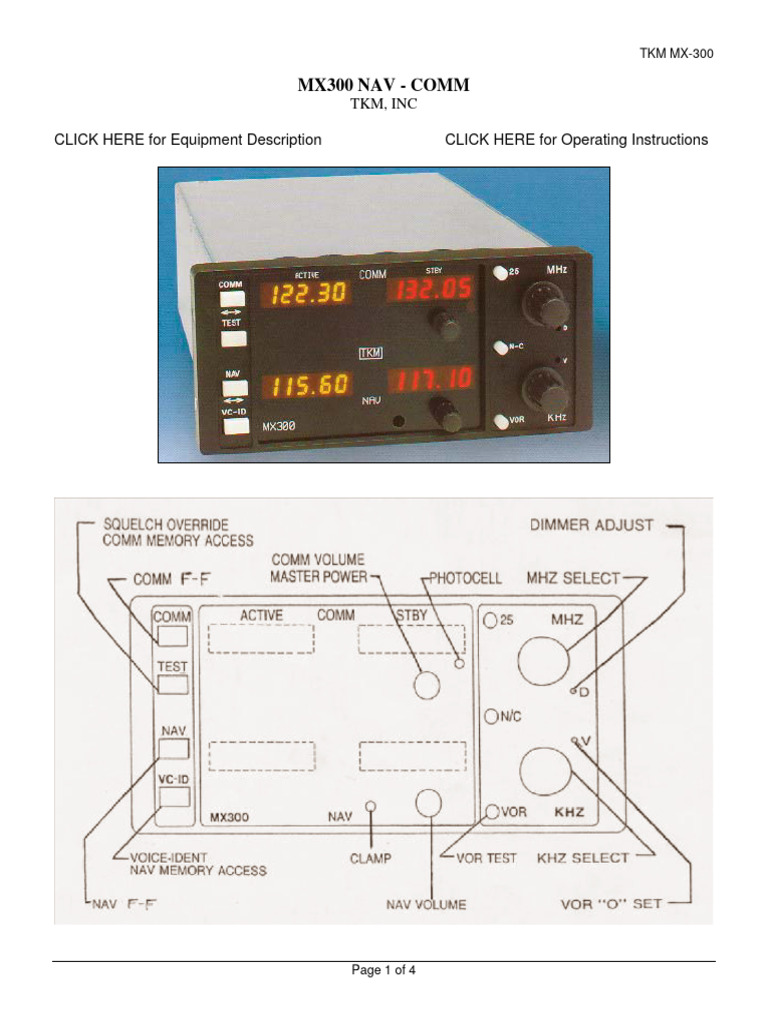 mx-300 Manual | PDF | Radio | Computer Engineering