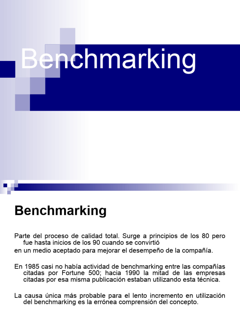 Benchmarking | PDF | Benchmarking | Business