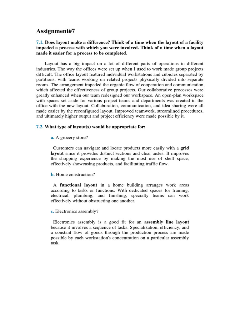 Impact of Layout on Operational Efficiency | PDF | Art
