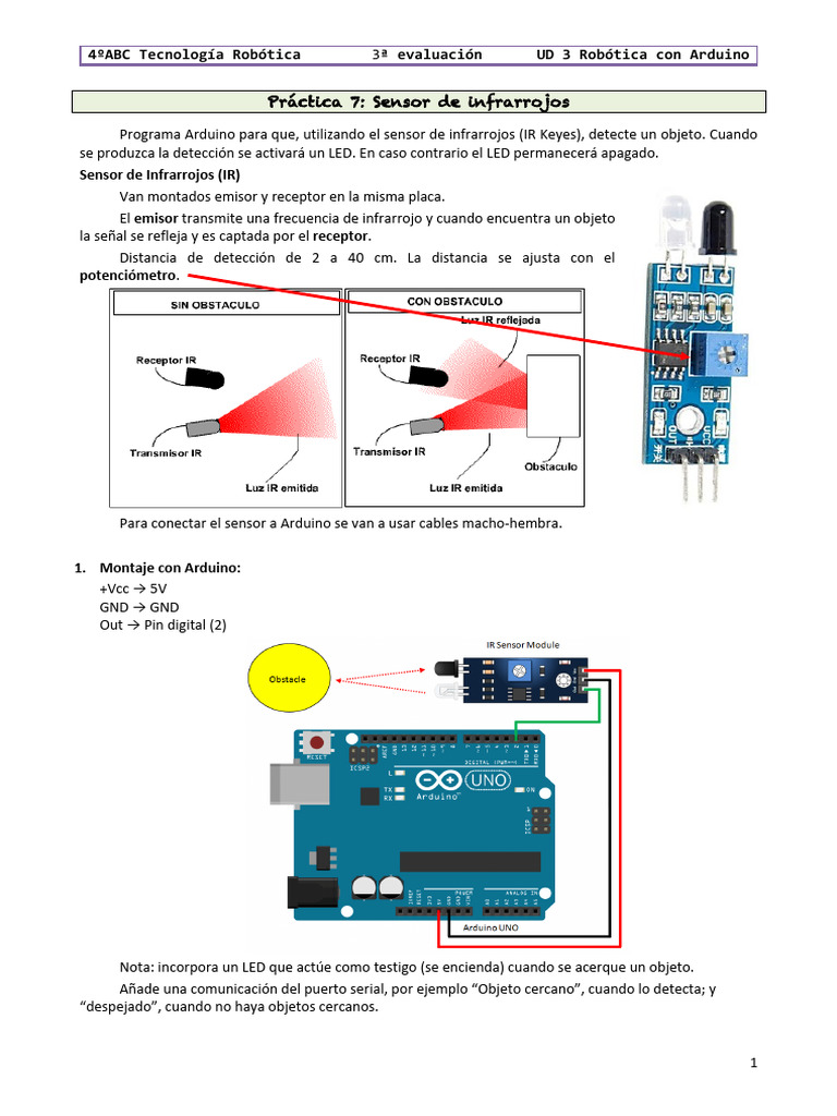 PRÁCTICAS ARDUINO 7a12 2324 | PDF | Arduino | Bluetooth