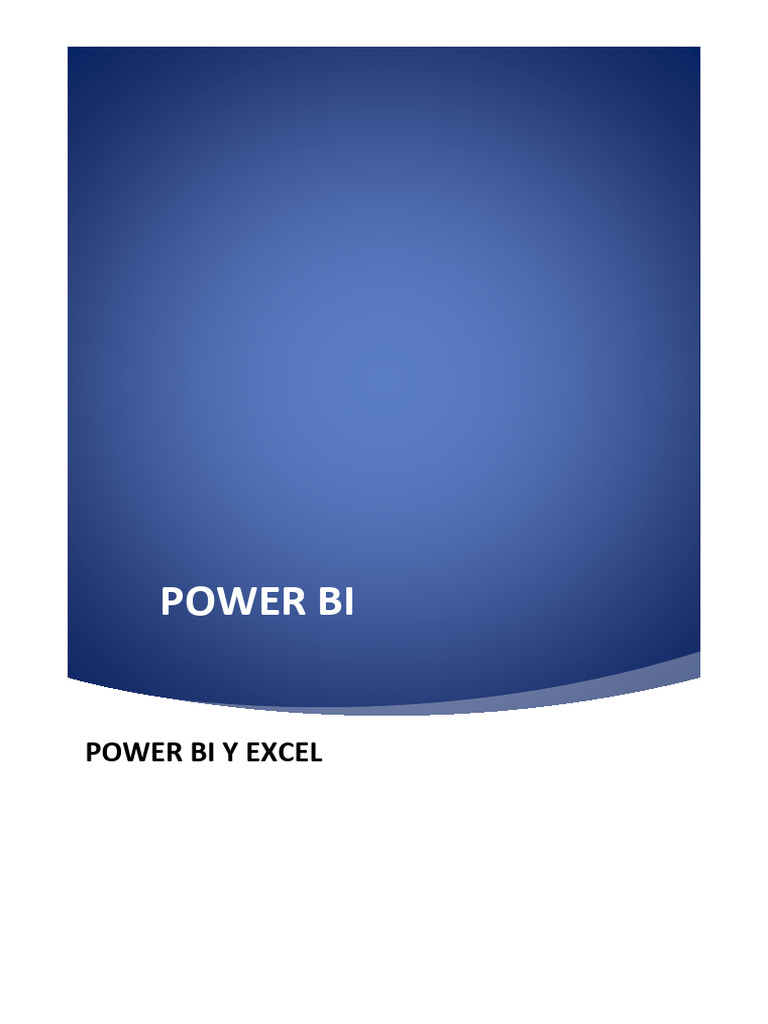 Capitulo 06 Power Bi Excel | PDF | Microsoft Excel | Archivo de computadora