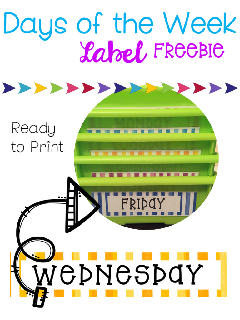 Days of The Week Labels | PDF