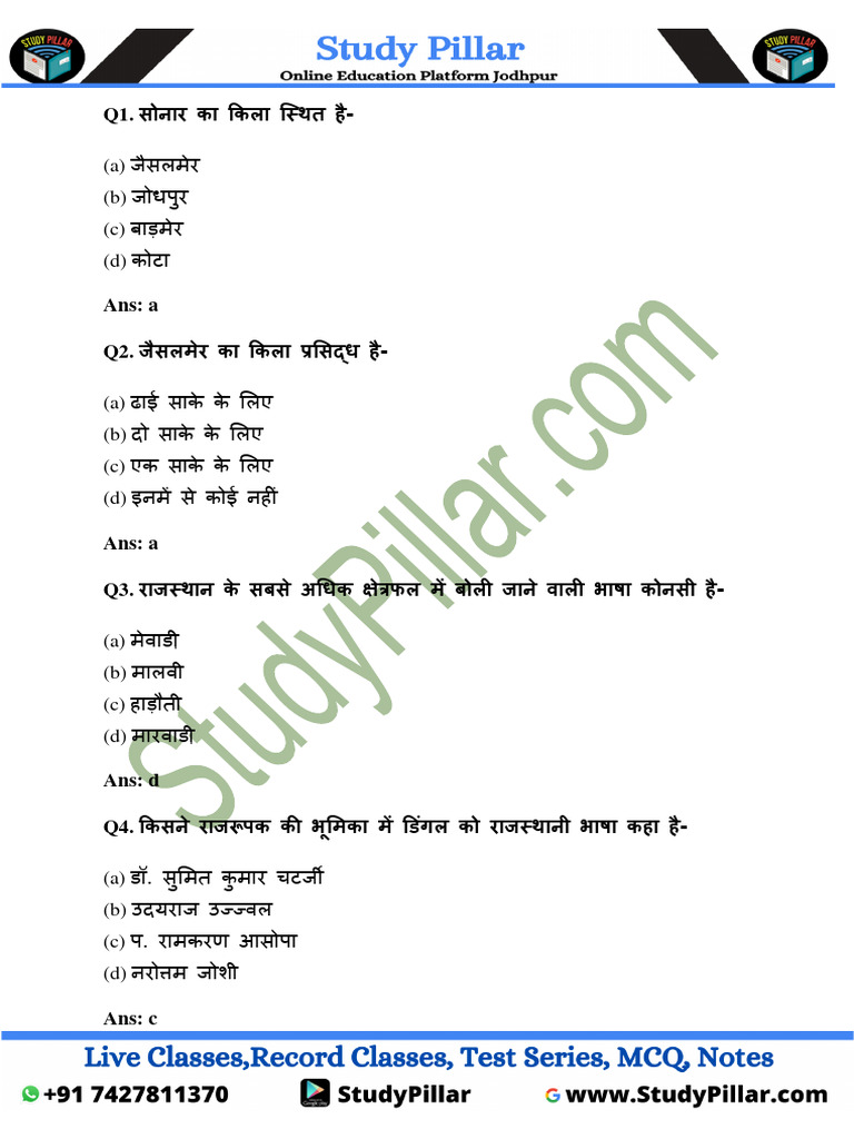 Study Pillar Doc g20 | PDF