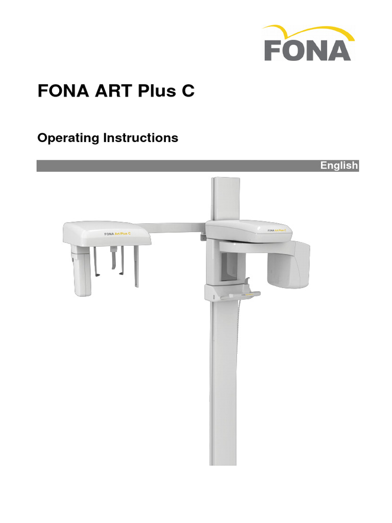Fona Art Plus C Operating Manual | PDF | Medical Device | X Ray