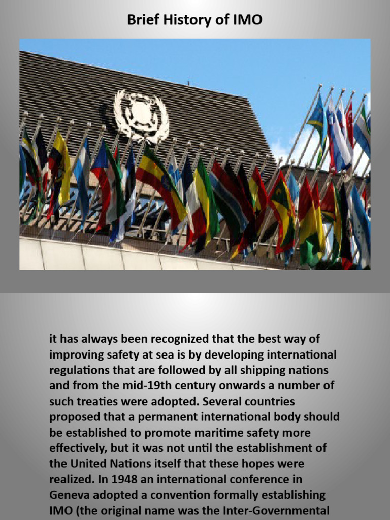 IMO Convention | PDF | Shipping