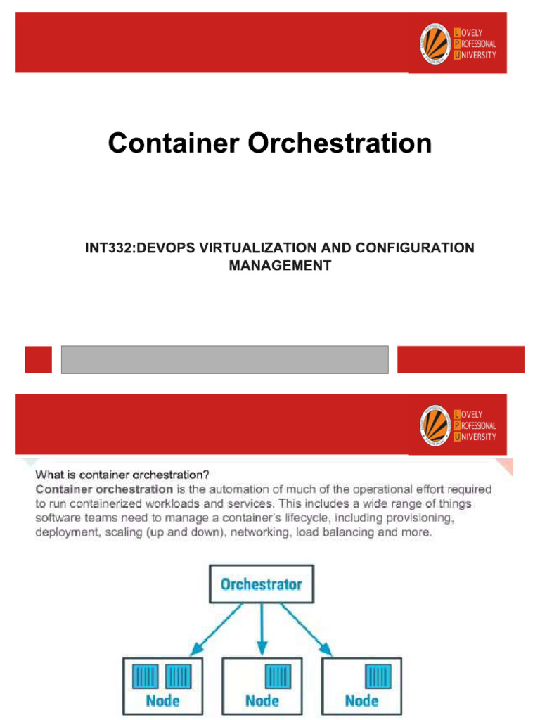 Container Orchestration Pdf