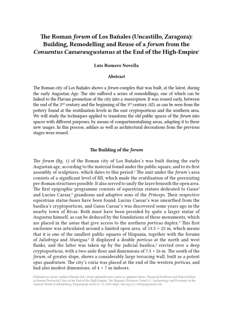 Romero, L. (2020B) | Download Free PDF | Ancient Rome