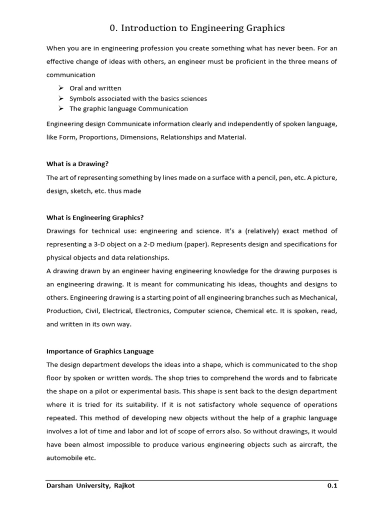 Introduction to Engineering Graphics | PDF | Drawing | Shape