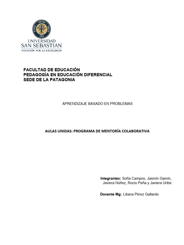 Formato Informe Abp | PDF | Enseñando | Maestros