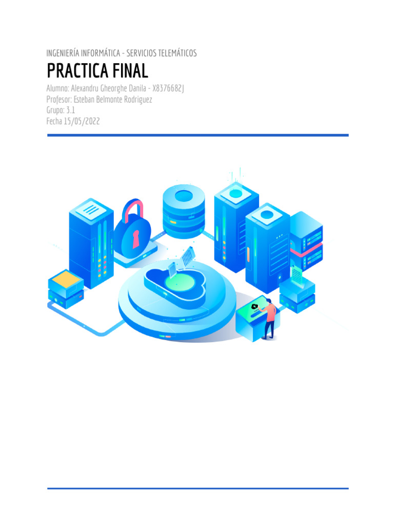 Documentacion Practica Final | PDF | sistema de nombres de dominio | Transmisión de datos