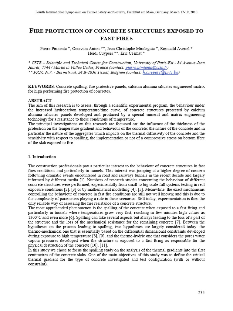 236-248 Fire Protection of Concrete Structures | PDF | Concrete | Bending